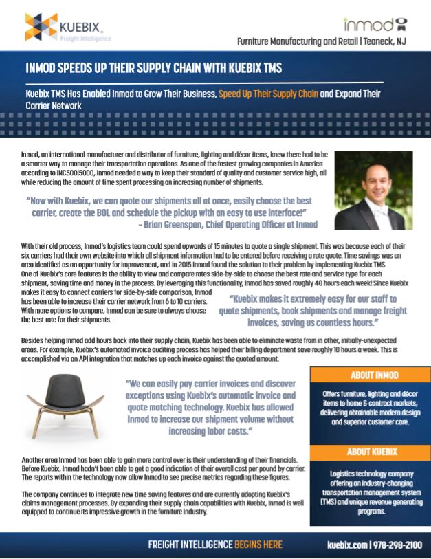 Inmod Case Study - Kuebix