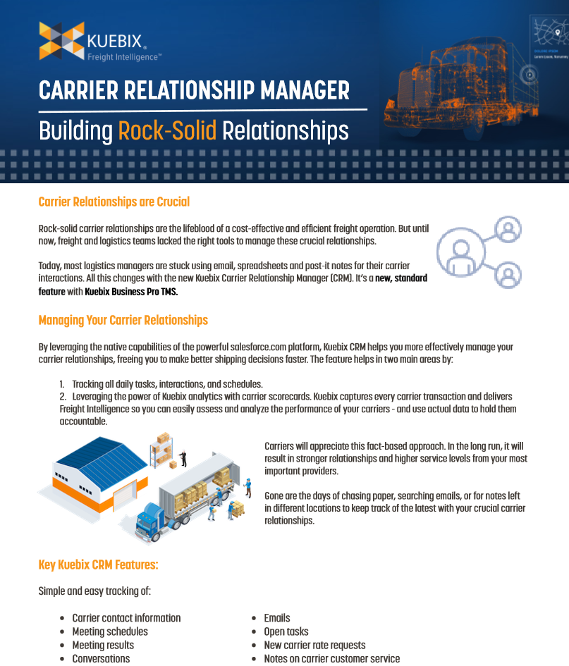 Carrier Relationship Manager - Kuebix