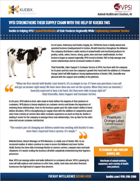 VPSI Strengthens Supply Chain with the Help of Kuebix TMS - Kuebix